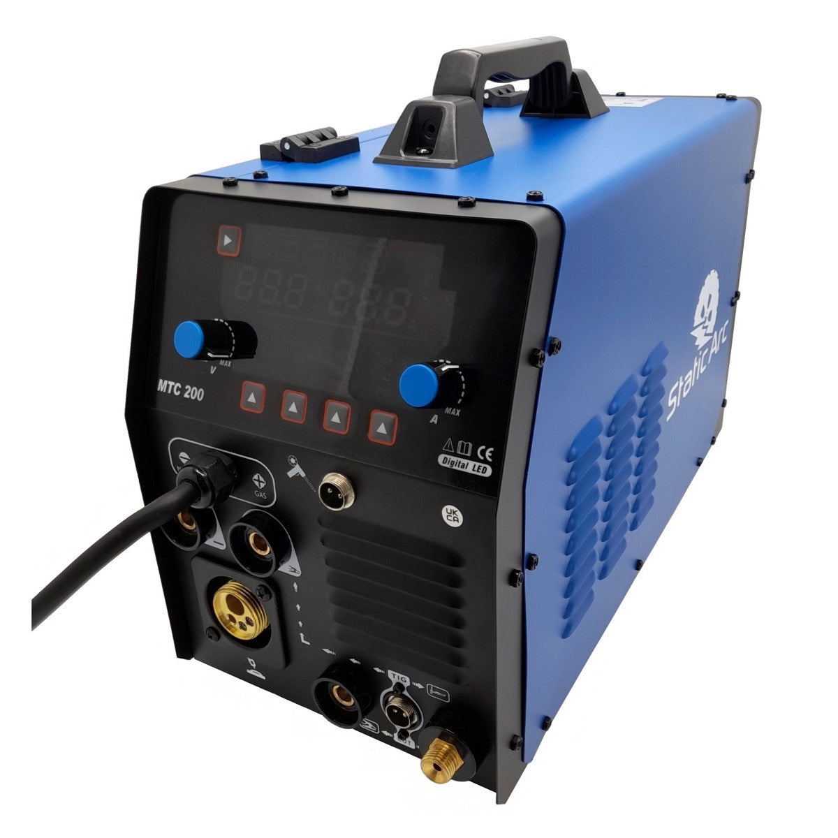 MTC 200 SYNERGIC DC WELDER PLASMA CUTTER 5in1 MIG MMA ARC TIG CUT SPOT ...