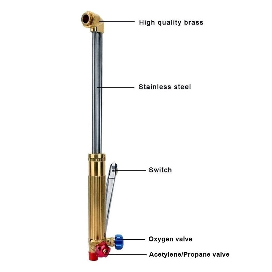 OXY ACETYLENE PROPANE GAS CUTTING TORCH MUREX OXYGEN FUEL CUTTER 18/90 ...