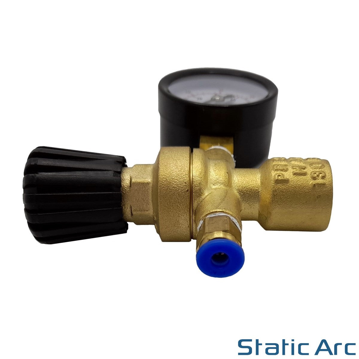 MINI GAS BOTTLE REGULATOR FLOW GAUGE NITROGEN CO2 ARGON MIG TIG WELDING 4mm