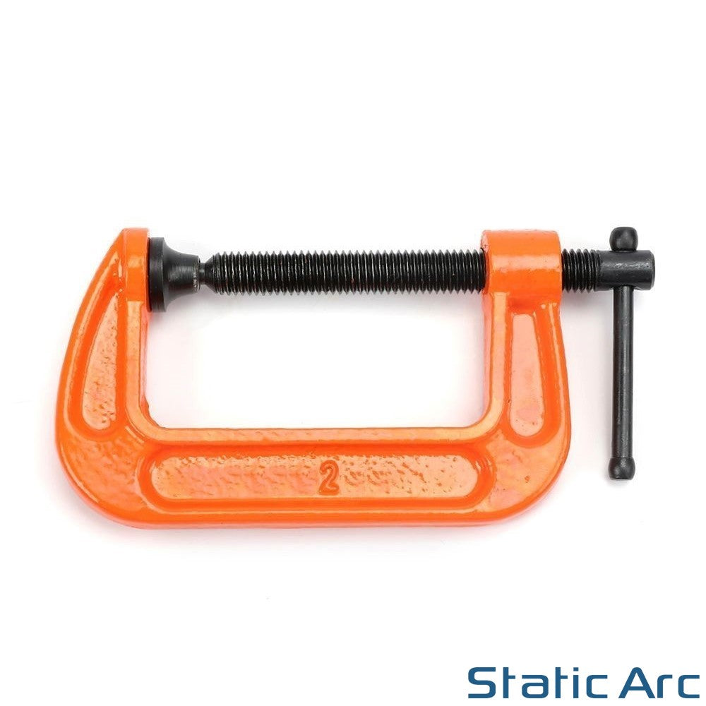 G CLAMP SET HEAVY DUTY CAST IRON METALWORK WELDING C VICE WOOD 2/3/4/6 ...