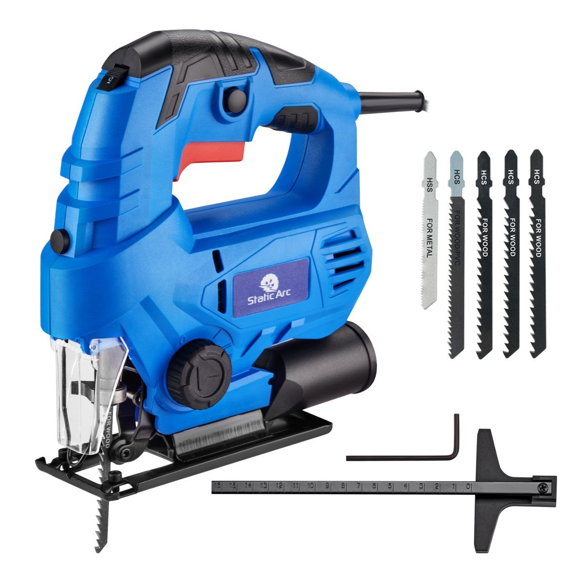 710W Electric Pendulum Jigsaw Variable Speed Orbital Cutting Wood Metal Saw