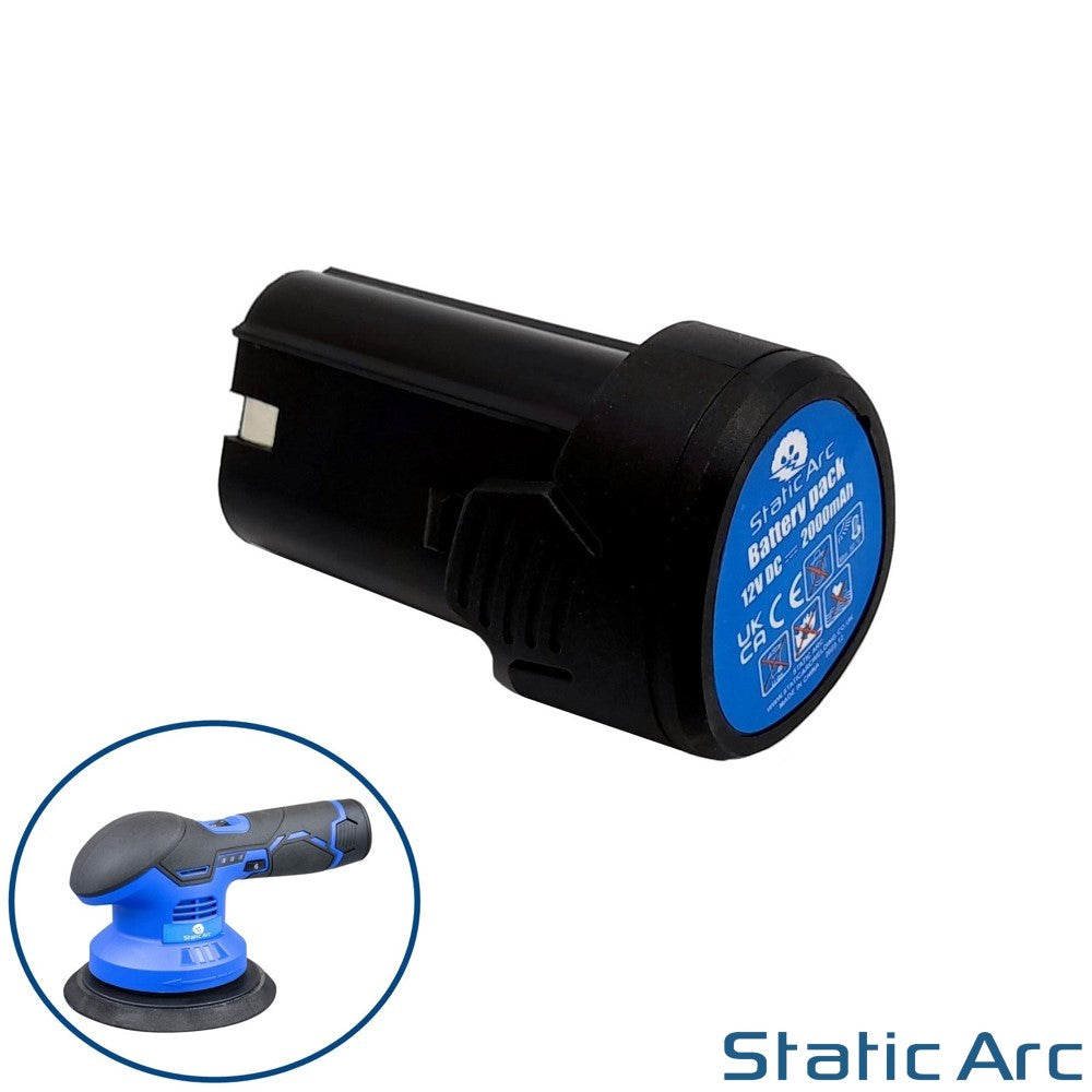 RECHARGEABLE Li-ion 12V 2Ah BATTERY PACK CORDLESS POLISHER BUFFER ...
