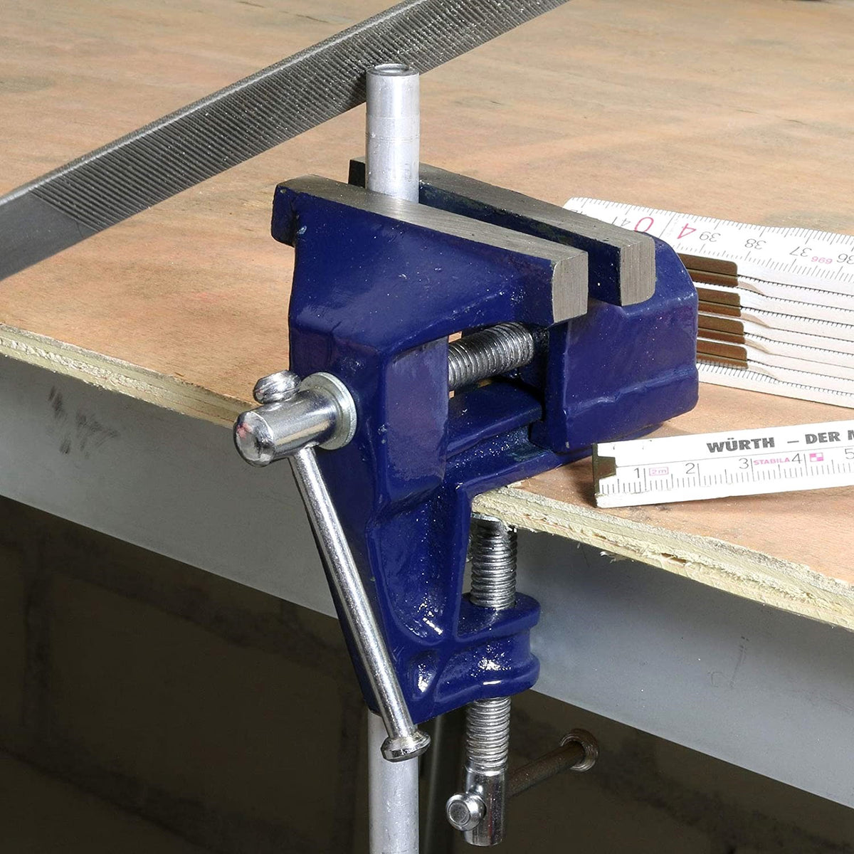 MINI BENCH TOP VICE FIXED BASE CLAMP WORK TABLE ADJUSTABLE GRIP BABY ...