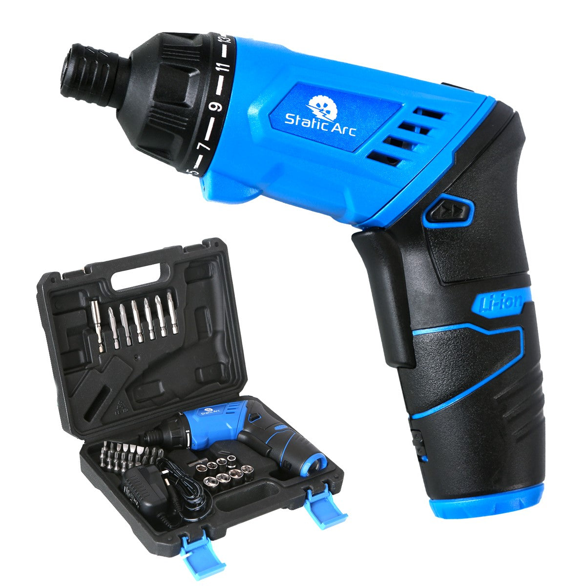 MINI CORDLESS SCREWDRIVER KIT BATTERY RECHARGABLE WIRELESS TOOL SET w ...