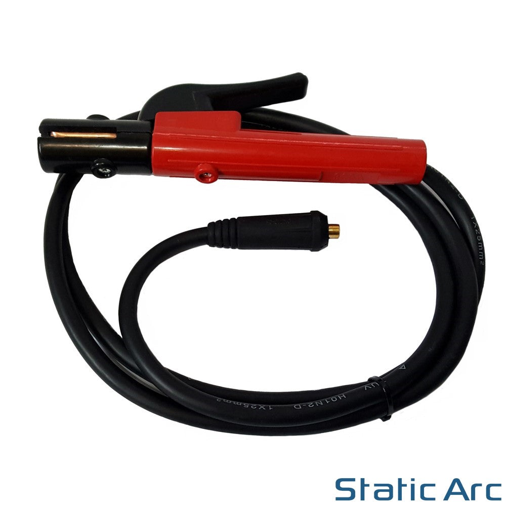 EARTH CLAMP + ELECTRODE HOLDER WELDING CABLE GROUND ARC MMA 200A 10-25/ ...