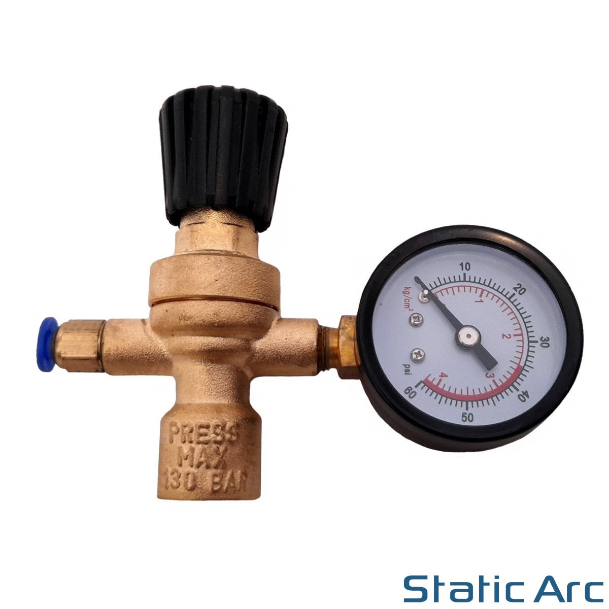 MINI GAS BOTTLE REGULATOR FLOW GAUGE DISPOSABLE CO2 ARGON MIG TIG ...